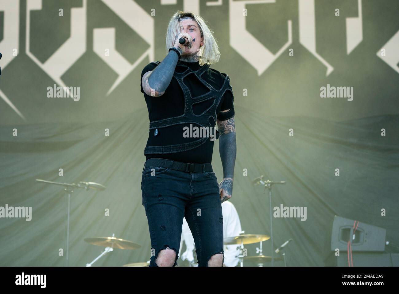 Ghostemane performs at the Louder Than Life Music Festival at the Kentucky Exposition Center on ...