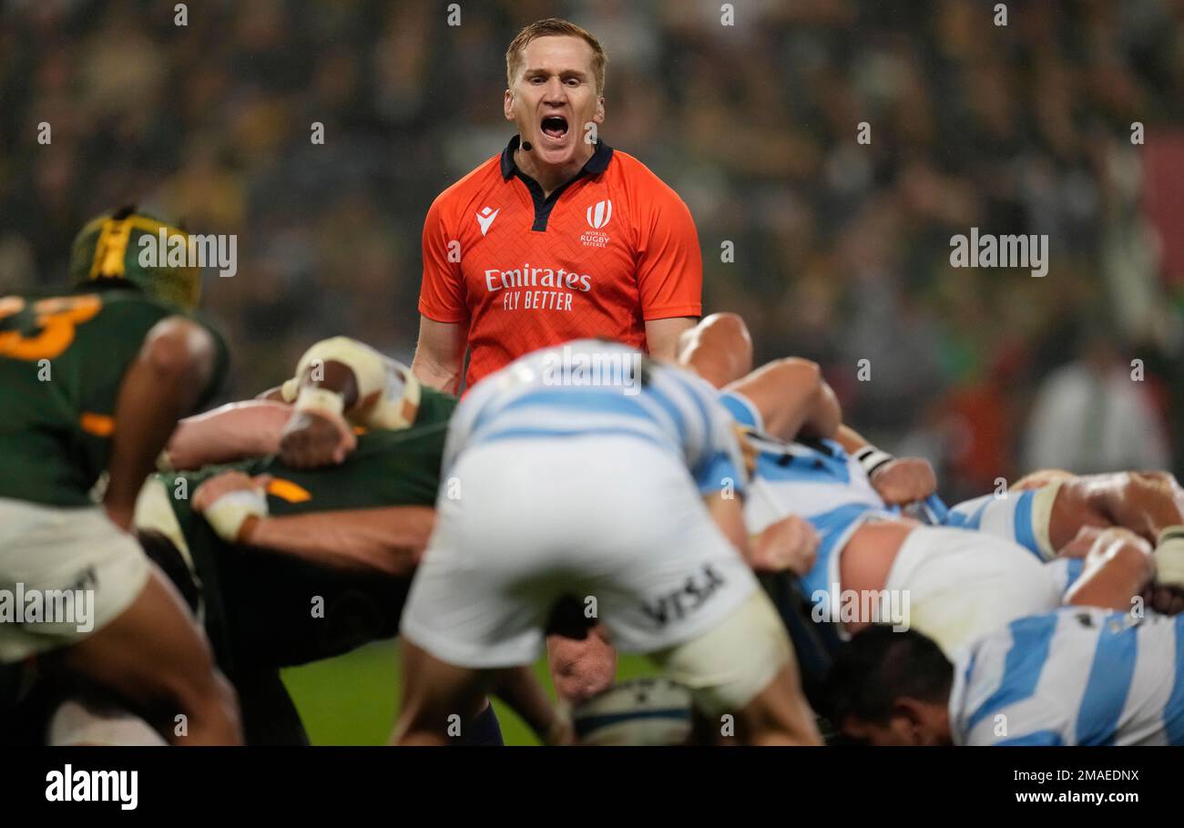 Referee Damon Murphy of Australia during the Rugby Championship test ...