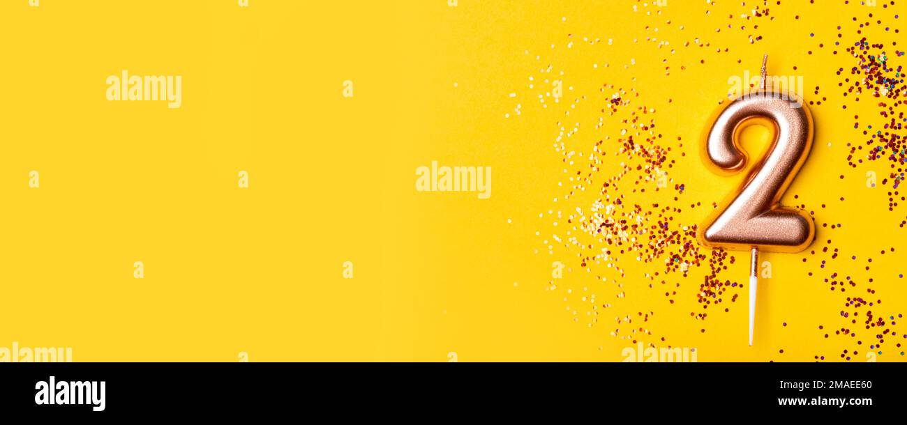 2 birthday greeting number hi-res stock photography and images - Alamy