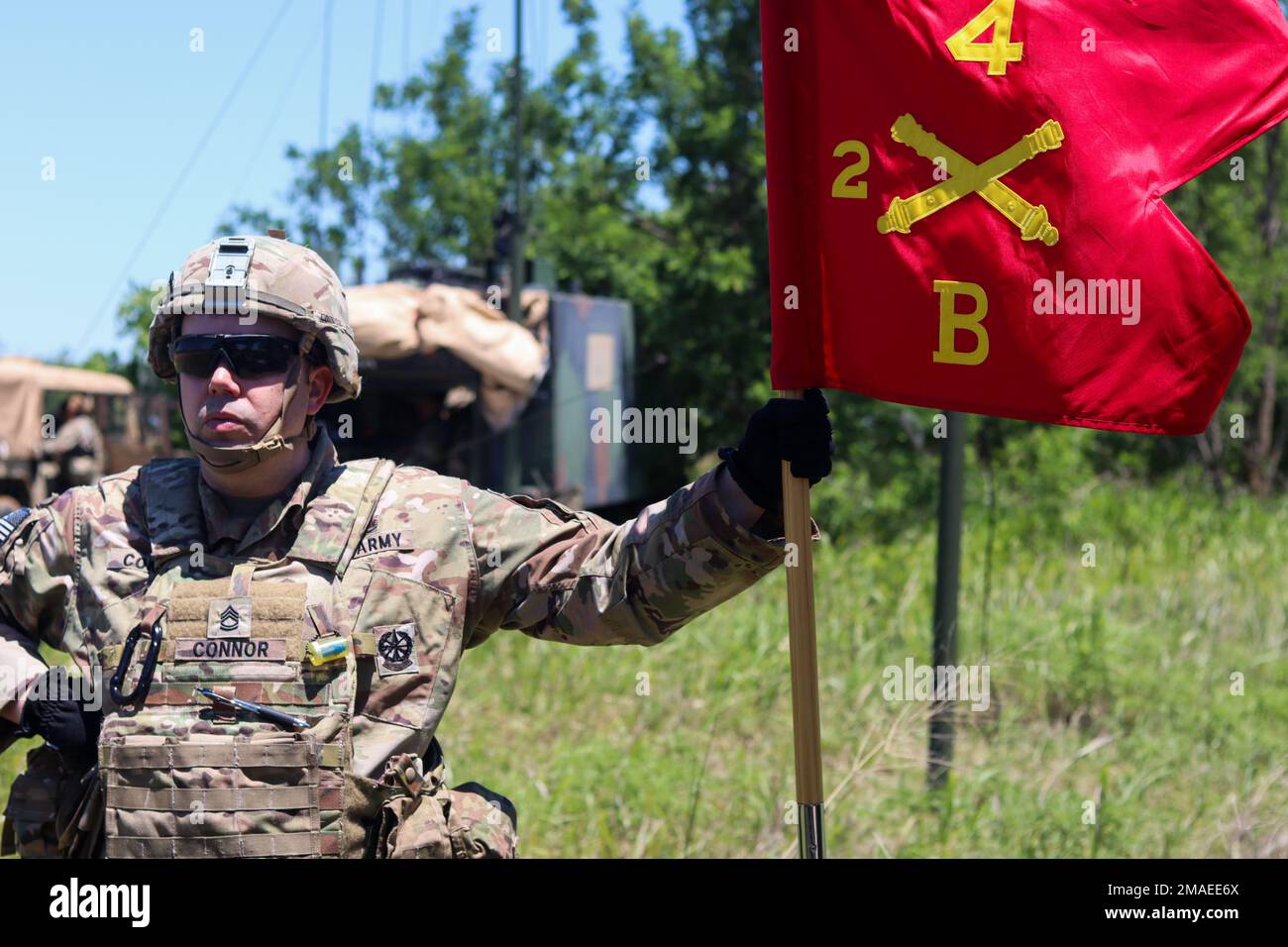Sgt. 1st Class Connor holds the 2nd Battalion, 4th Field Artillery ...