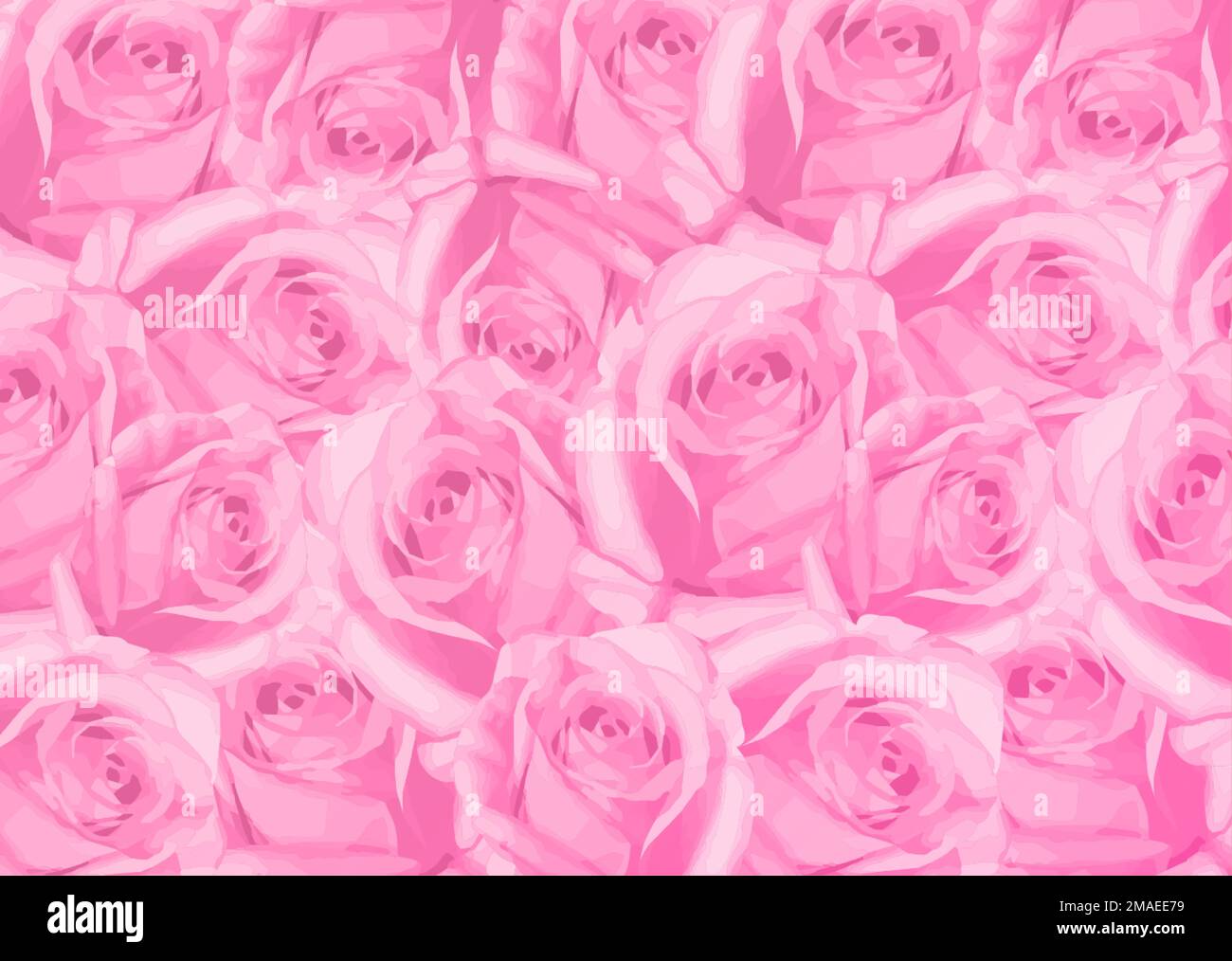 Pink roses on pastel Stock Vector Images - Alamy