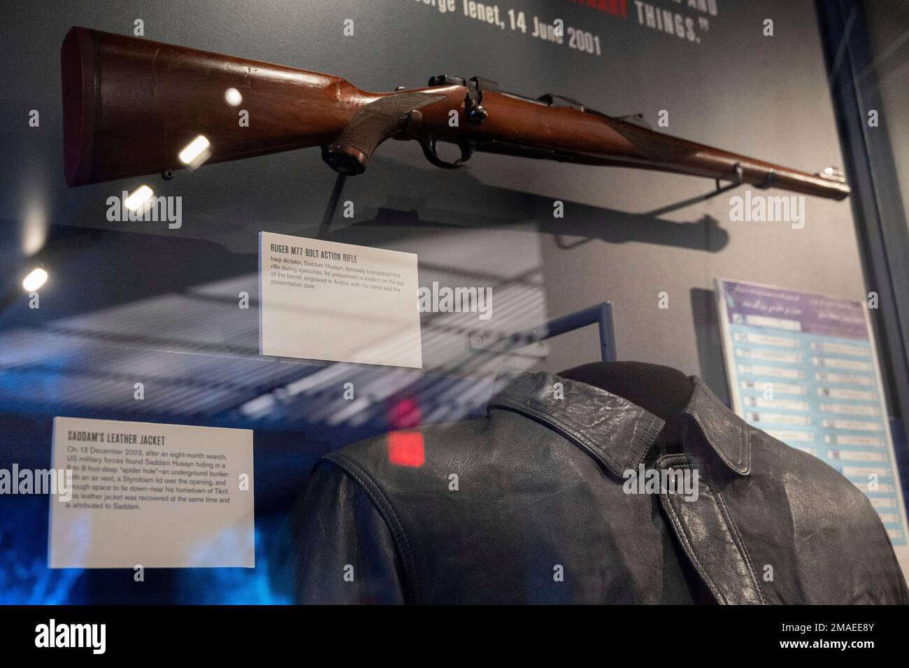 A Ruger M77 bolt action rifle brandished by Iraqi dictator Saddam ...