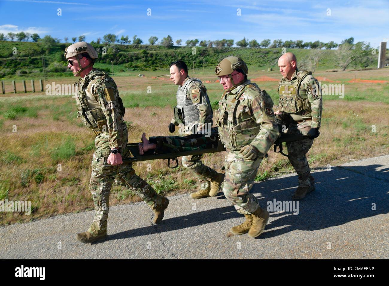 (Left to right) Master Sgt. Brian Carpenter, 421st Fighter Generation ...