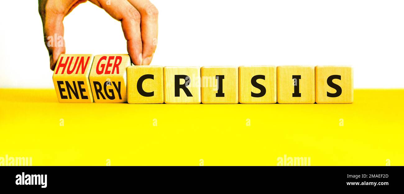 Energy or hunger crisis symbol. Concept word Energy crisis and hunger ... Energy or hunger crisis symbol. Concept word Energy crisis and hunger ...