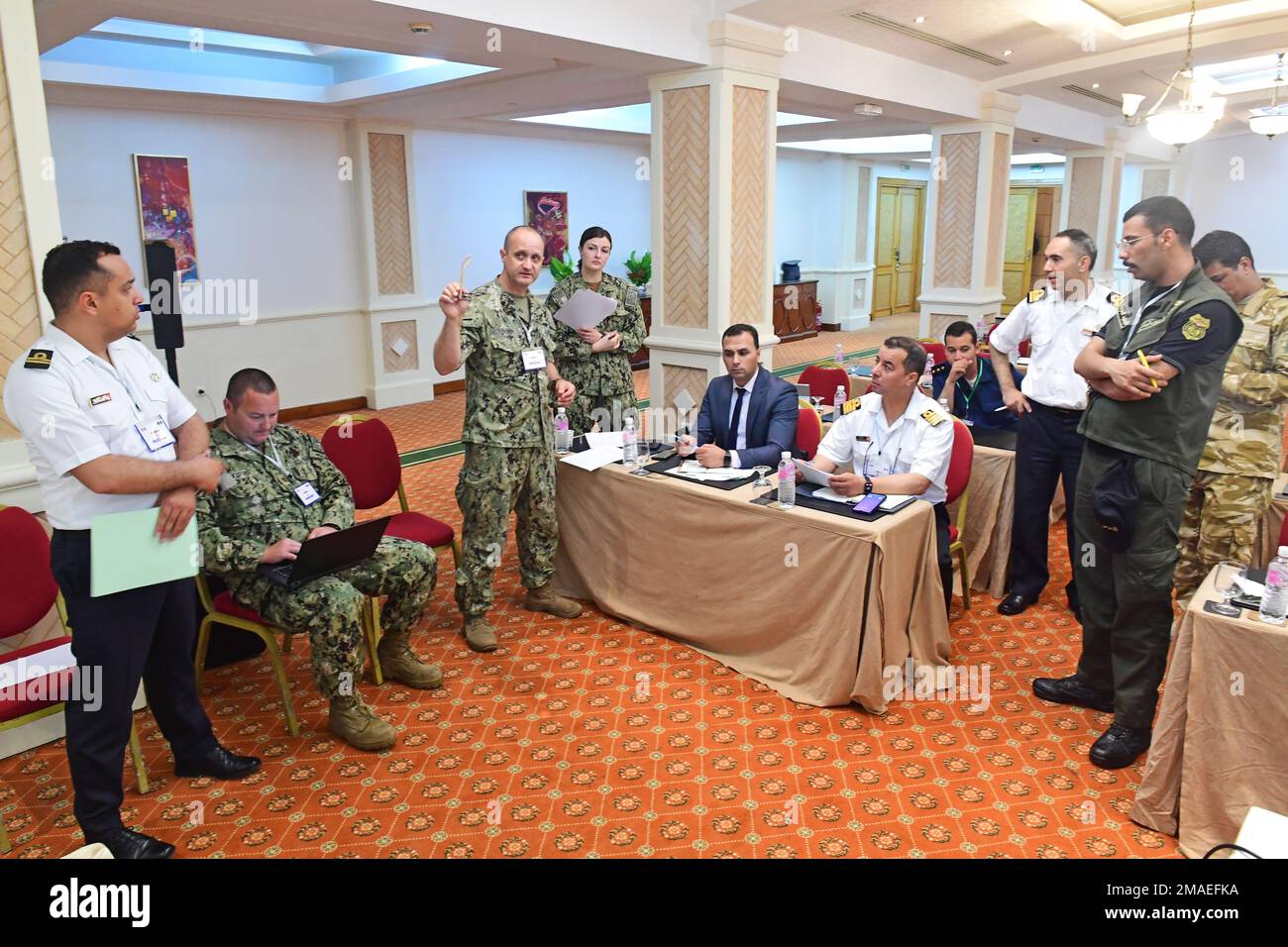 TUNIS, Tunisia (May 26, 2022) Cmdr. Jason Looper, Naval Reserve U.S ...