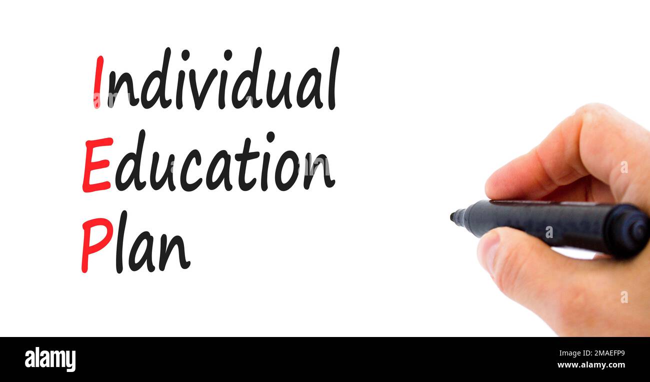 IEP individual education plan symbol. Concept words IEP individual ...