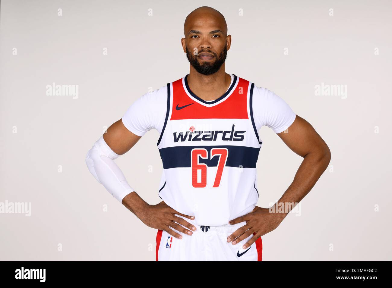 Washington Wizards forward Taj Gibson poses for a photograph during an ...