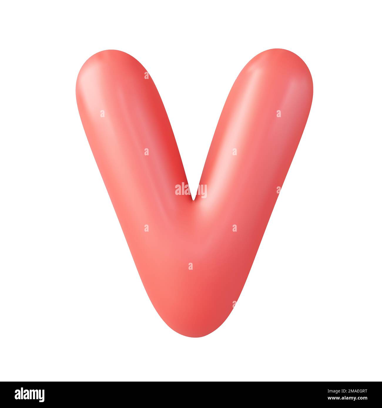 3d Letter V Uppercase Stock Vector Image And Art Alamy