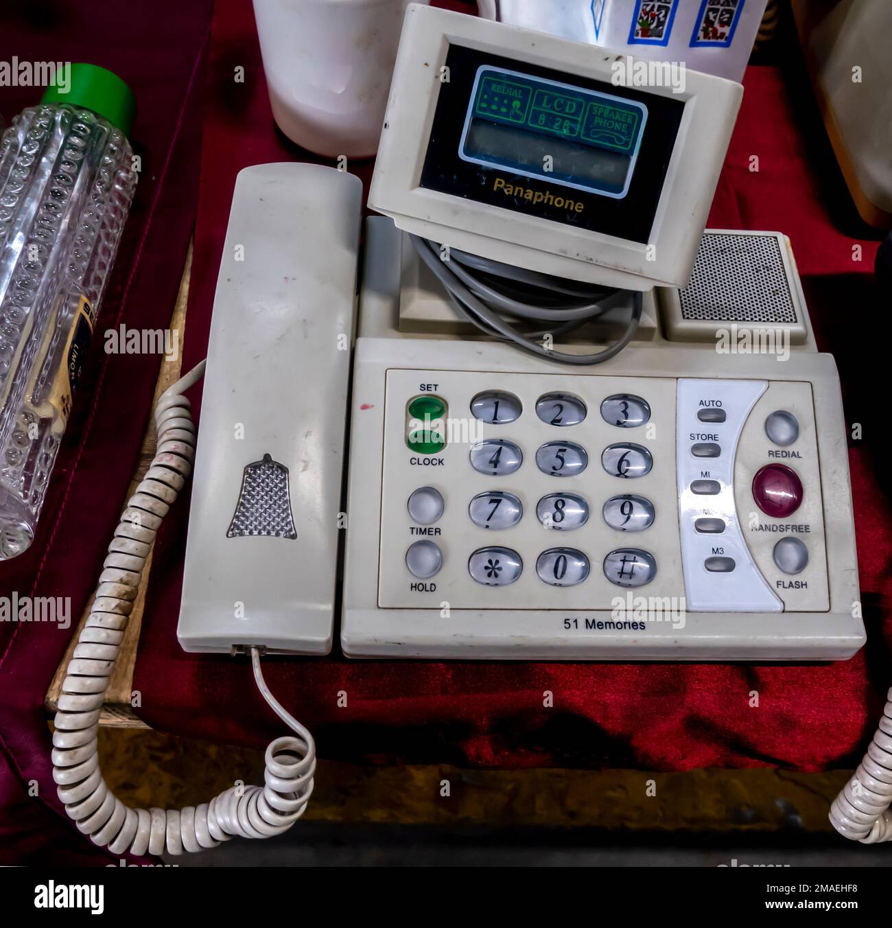 Panaphone vintage telephone device Stock Photo - Alamy