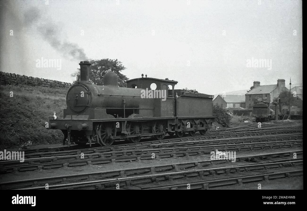 Kirkby Stephen locomotive depot before 1935 with LNER J25 0-6-0 No. 2069 and the Croglin Castle ...