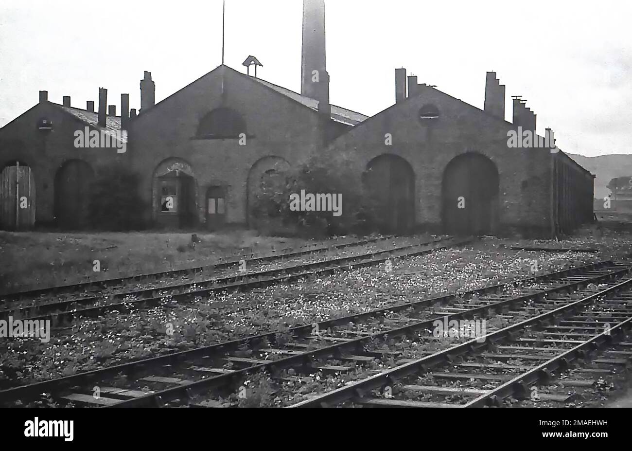 The original Carnforth Locomotive shed built by the Furness Railway ...