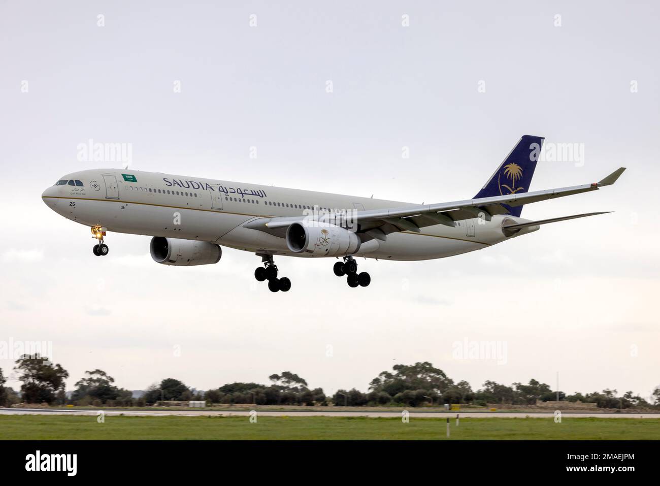 Saudia - Saudi Arabian Airlines Airbus A330-343 (REG: HZ-AQ25) arriving ...