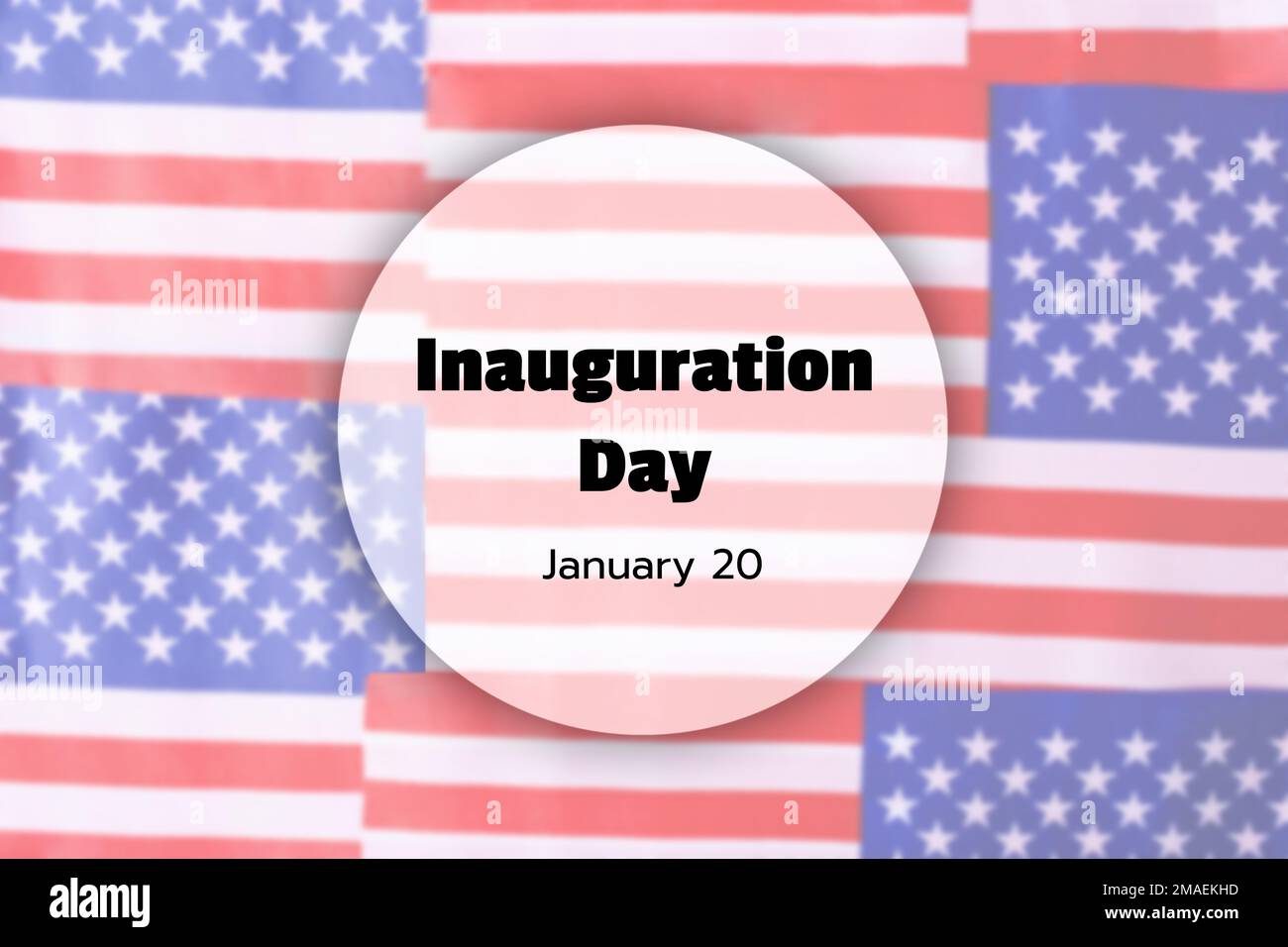 Background from american flags with words - inauguration day Stock ...