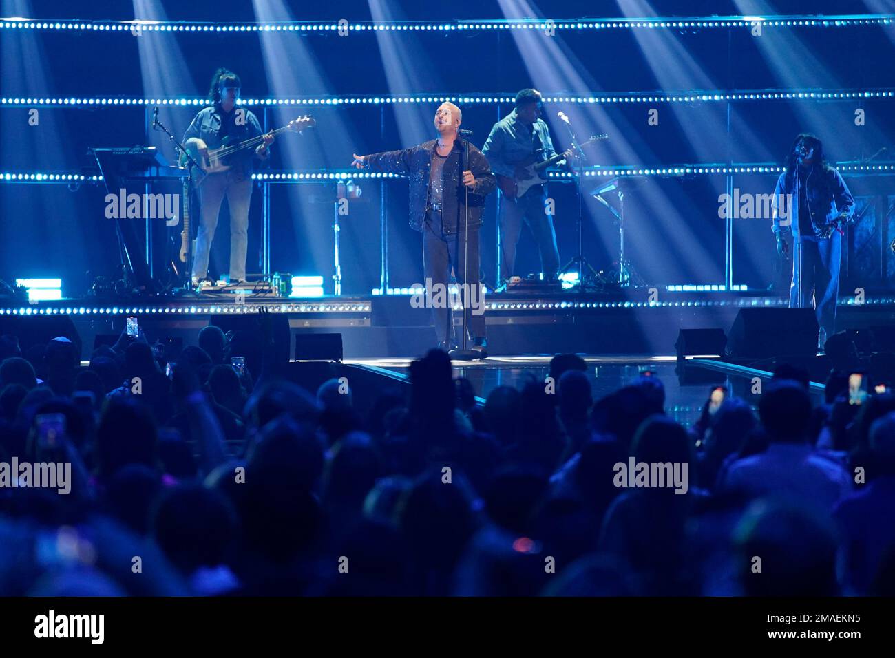 Sam Smith performs on the first night of the 2022 iHeartRadio Music ...