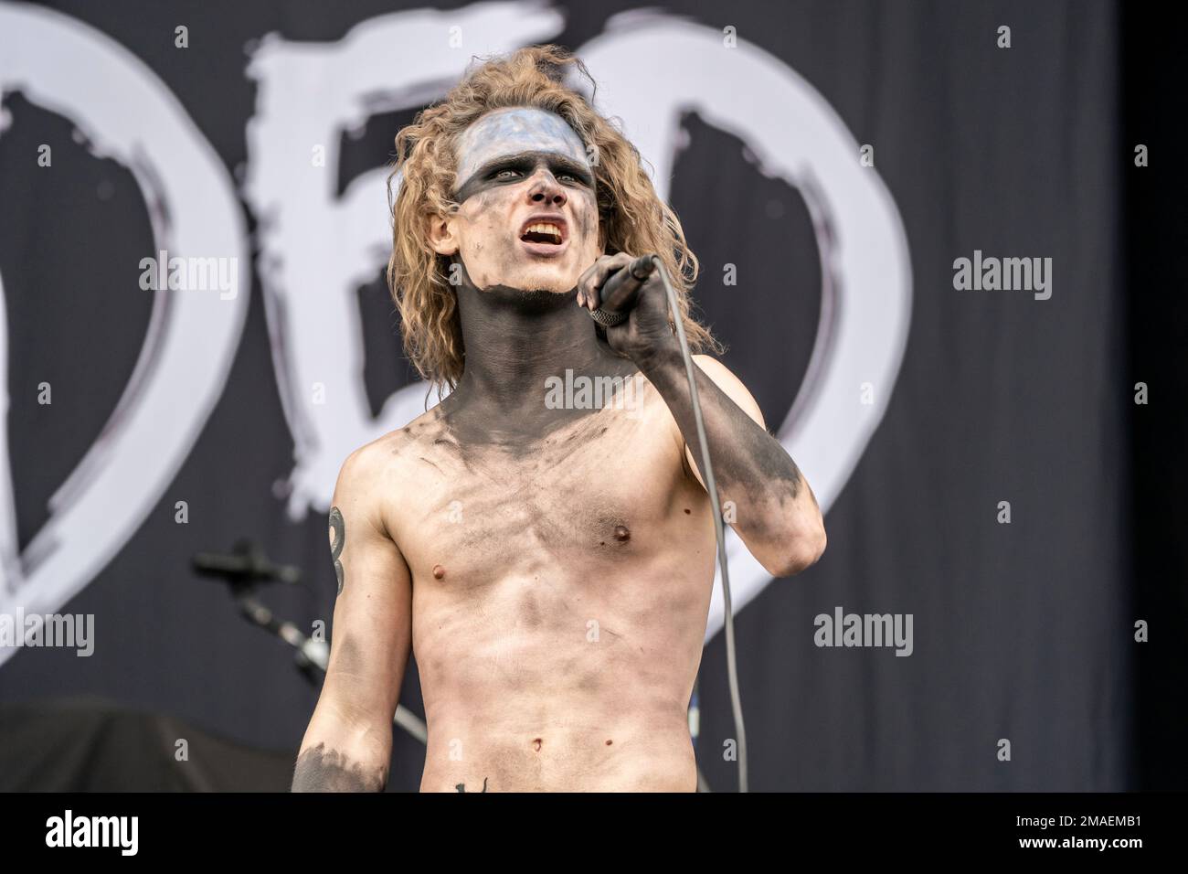 Griffin Taylor of Vended performs at the Louder Than Life Music Festival at the Kentucky ...