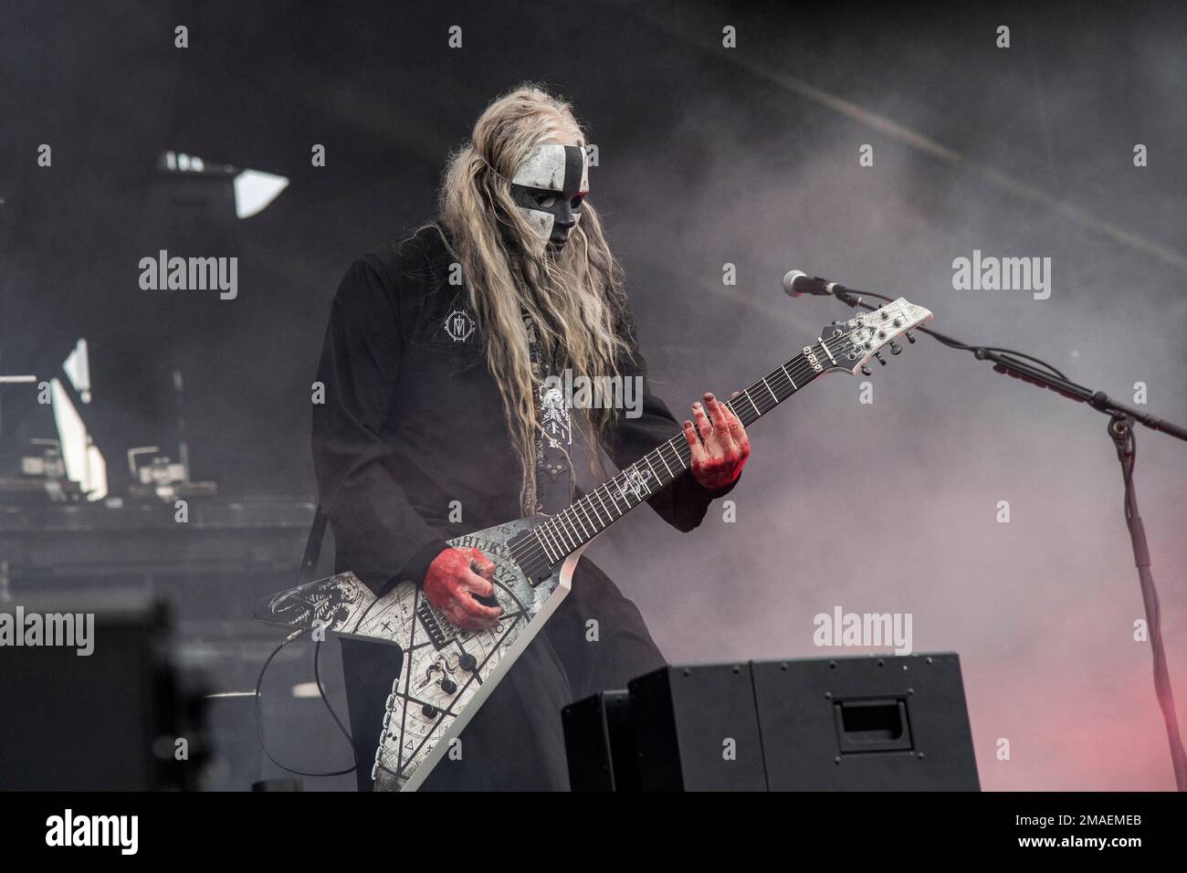 Randy Weitzel of In This Moment performs at the Louder Than Life Music ...