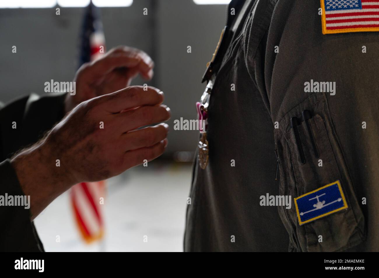 U.S. Air Force Col. Bradely Stevens, 375th Operations Group commander ...