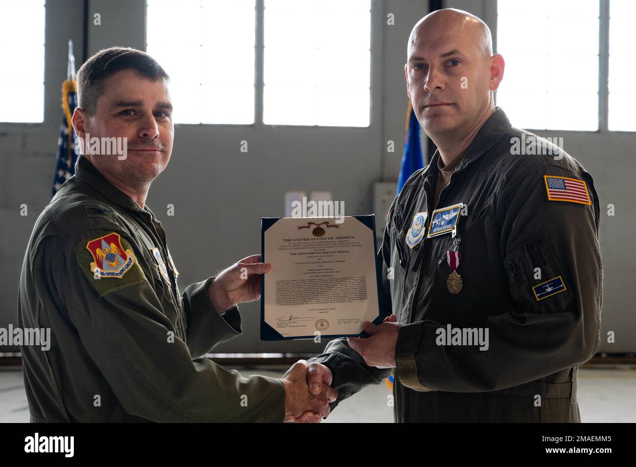 U.S. Air Force Col. Bradely Stevens, 375th Operations Group commander ...