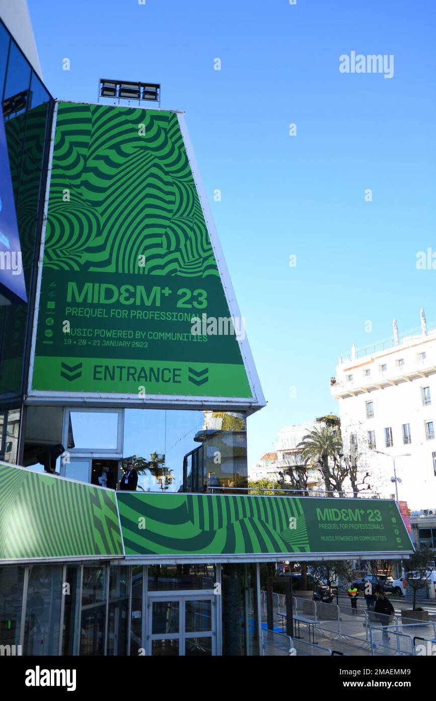 Opening of the new edition of Midem, at the Palais des Festivals et des ...
