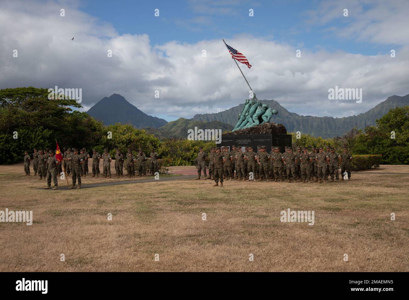 U.S. Marines with Marine Wing Communications Squadron 18, Bravo Company ...