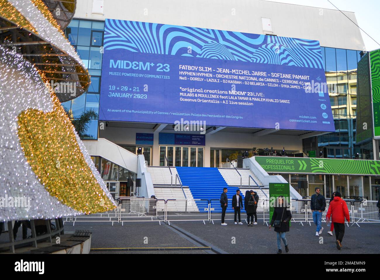 Opening of the new edition of Midem, at the Palais des Festivals et des ...