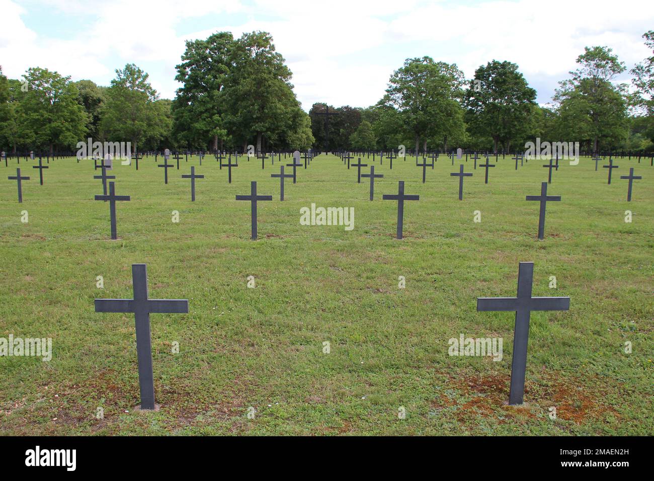 german military cemetery in thiaucourt-regniéville in lorraine (france ...