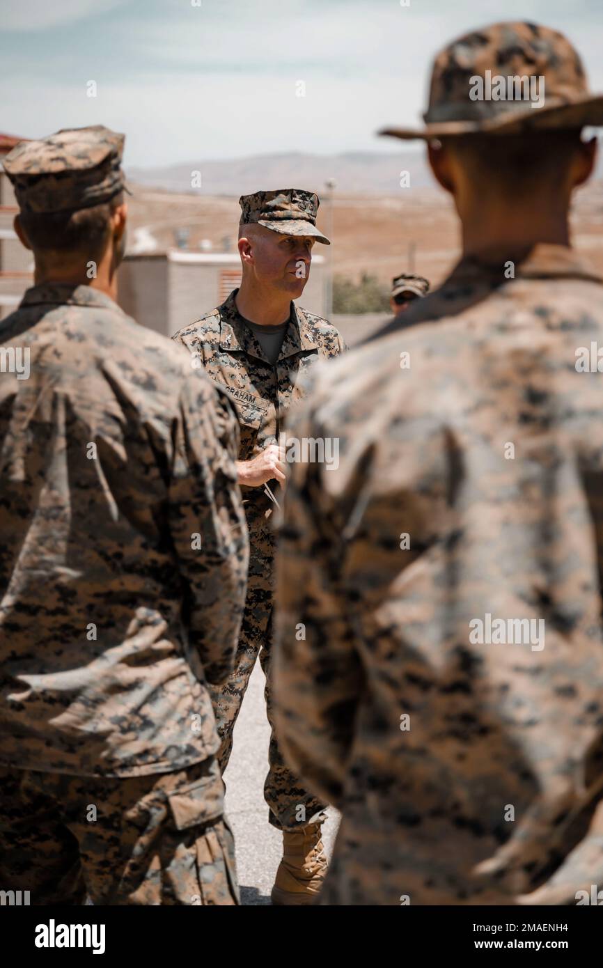 U.S. Marine Col. Brandon W. Graham, the commanding officer for 1st ...