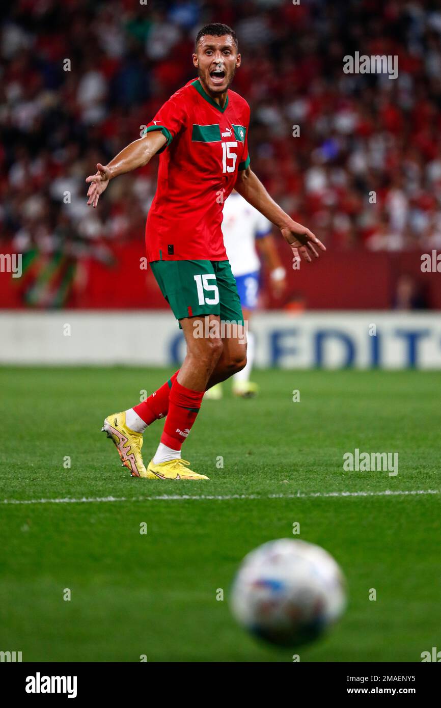 Morocco's Selim Amallah in action during an international friendly ...