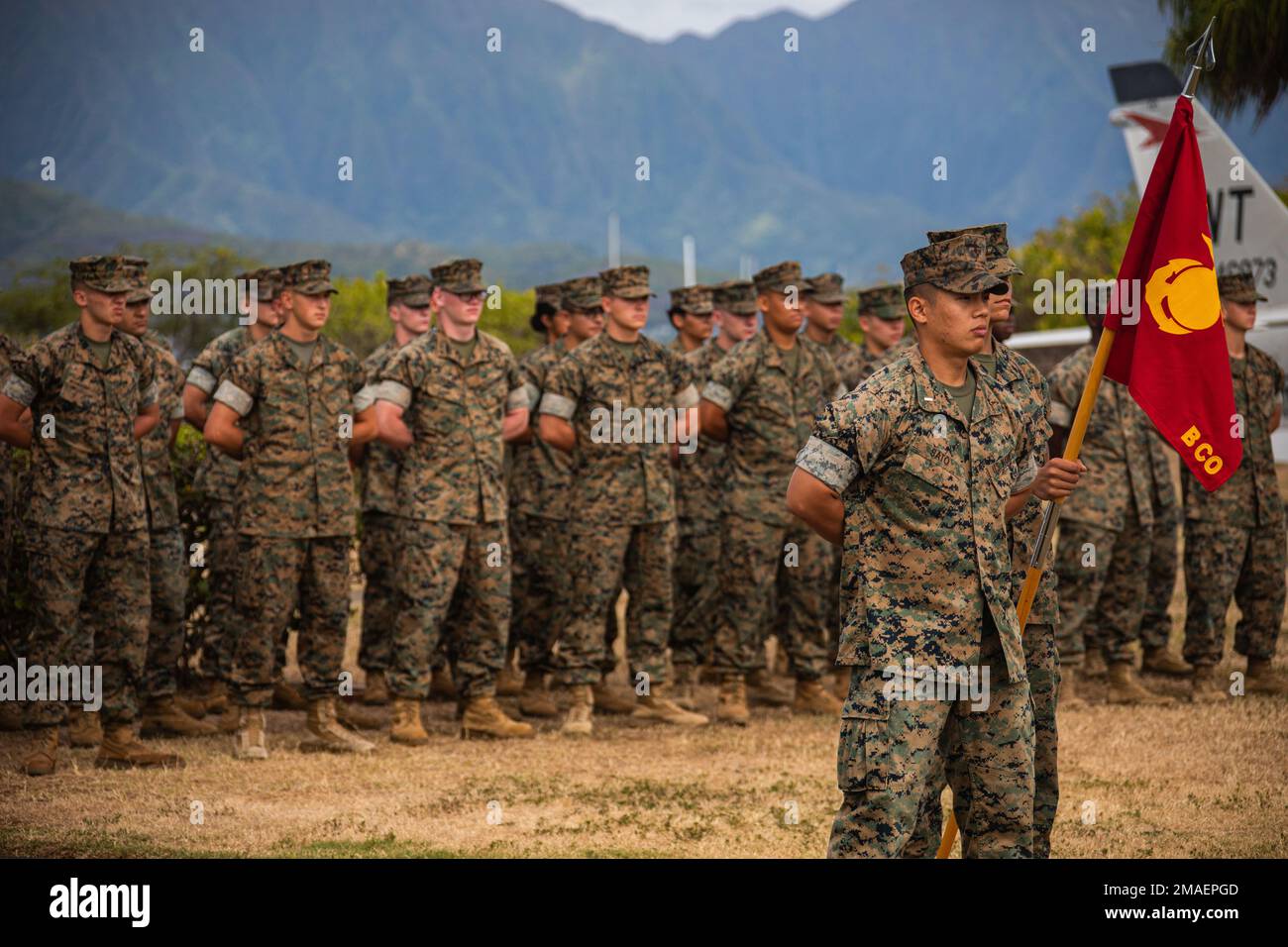 U.S. Marines with Marine Wing Communications Squadron 18, Bravo Company ...
