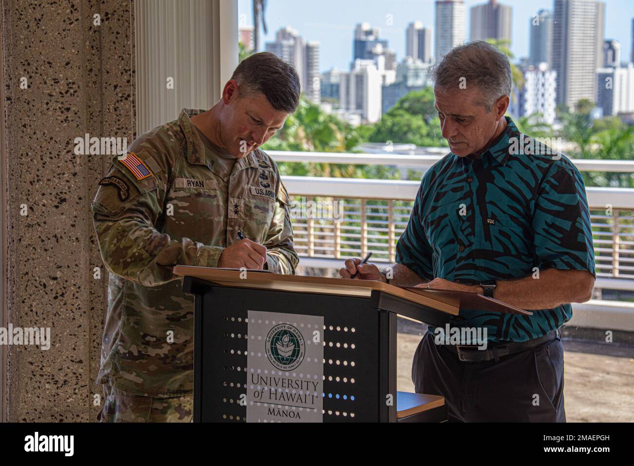 Maj. Gen. Joseph A. Ryan, commanding general, 25th Infantry Division ...