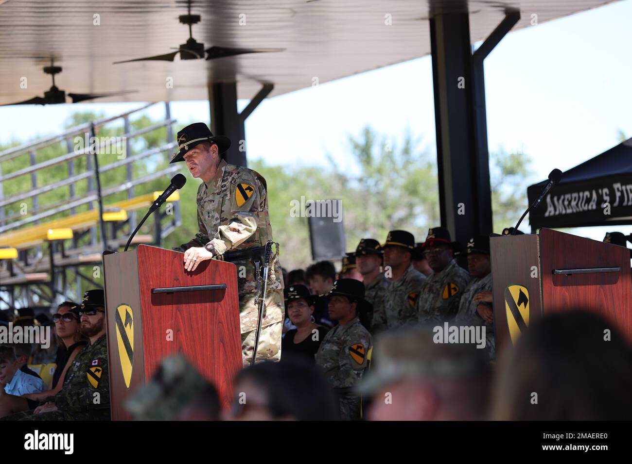 “Farewells are tough,” said Maj. Gen. John Richardson, 1st Cavalry ...