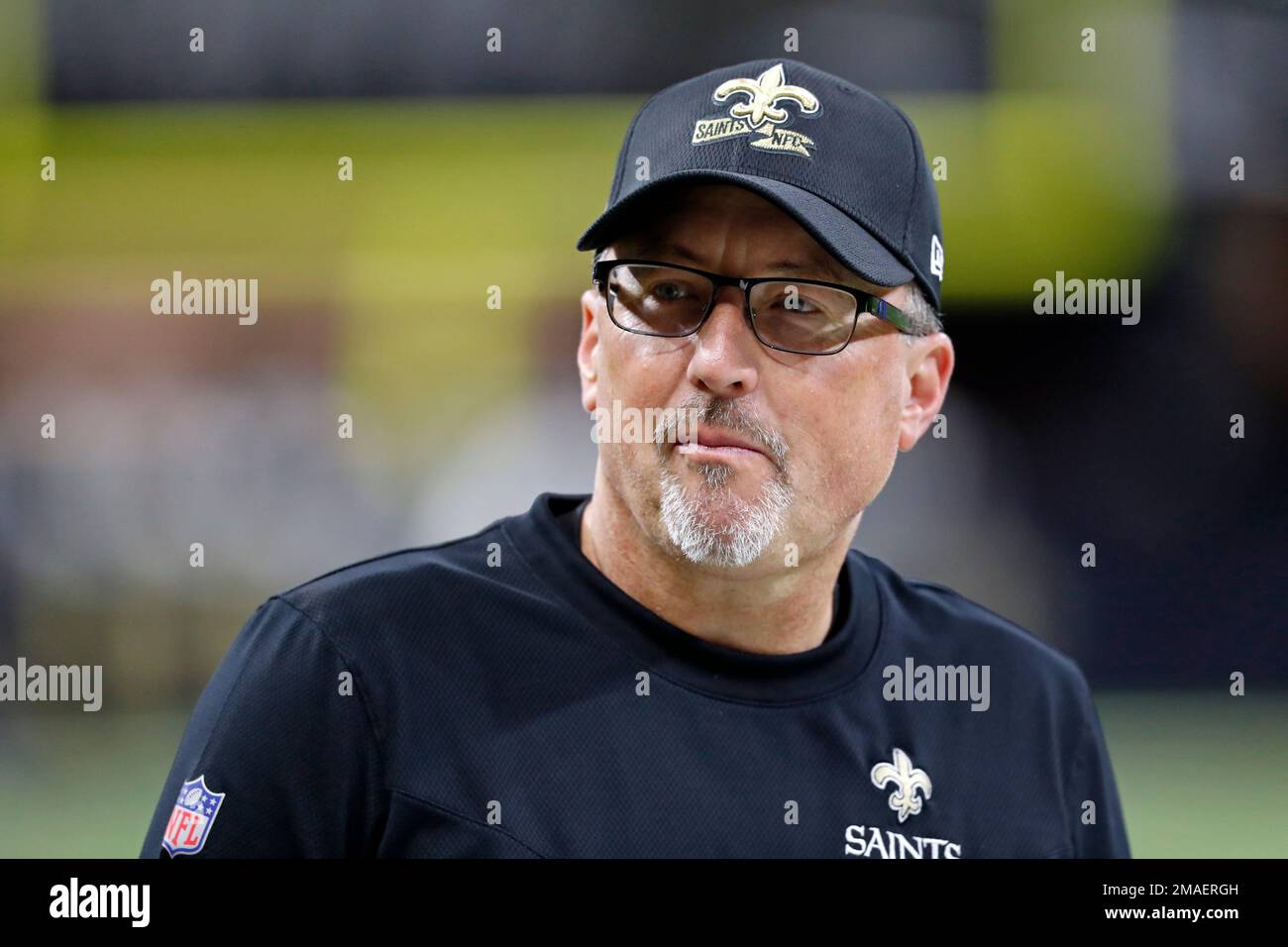 New Orleans Saints offensive coordinator Pete Carmichael is seen before ...
