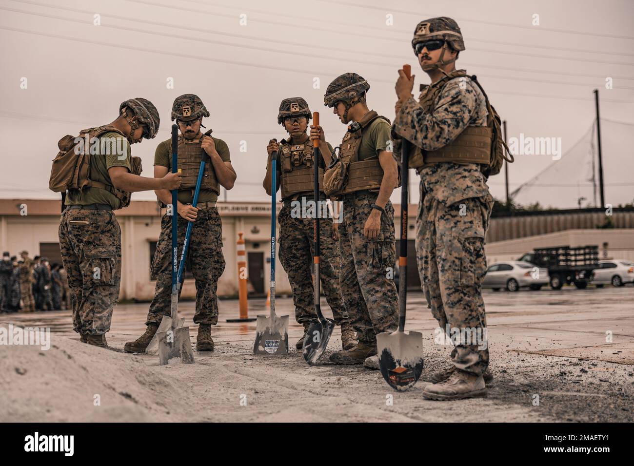 U.S. Marine Corps combat engineers with 9th Engineer Support Battalion ...
