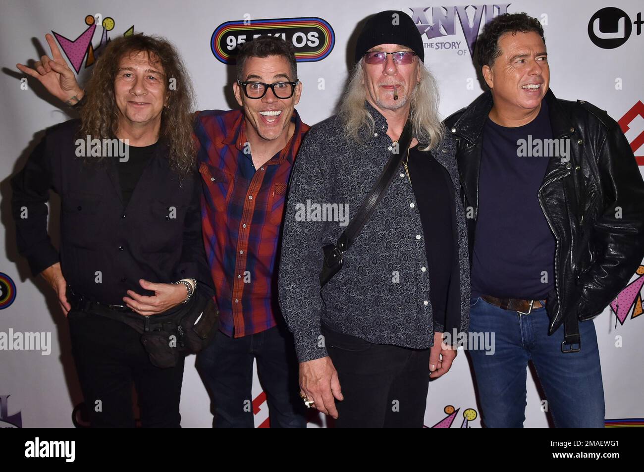 Steve "Lips" Kudlow, from left, Steve O, Robb Reiner and Sacha Gervasi ...