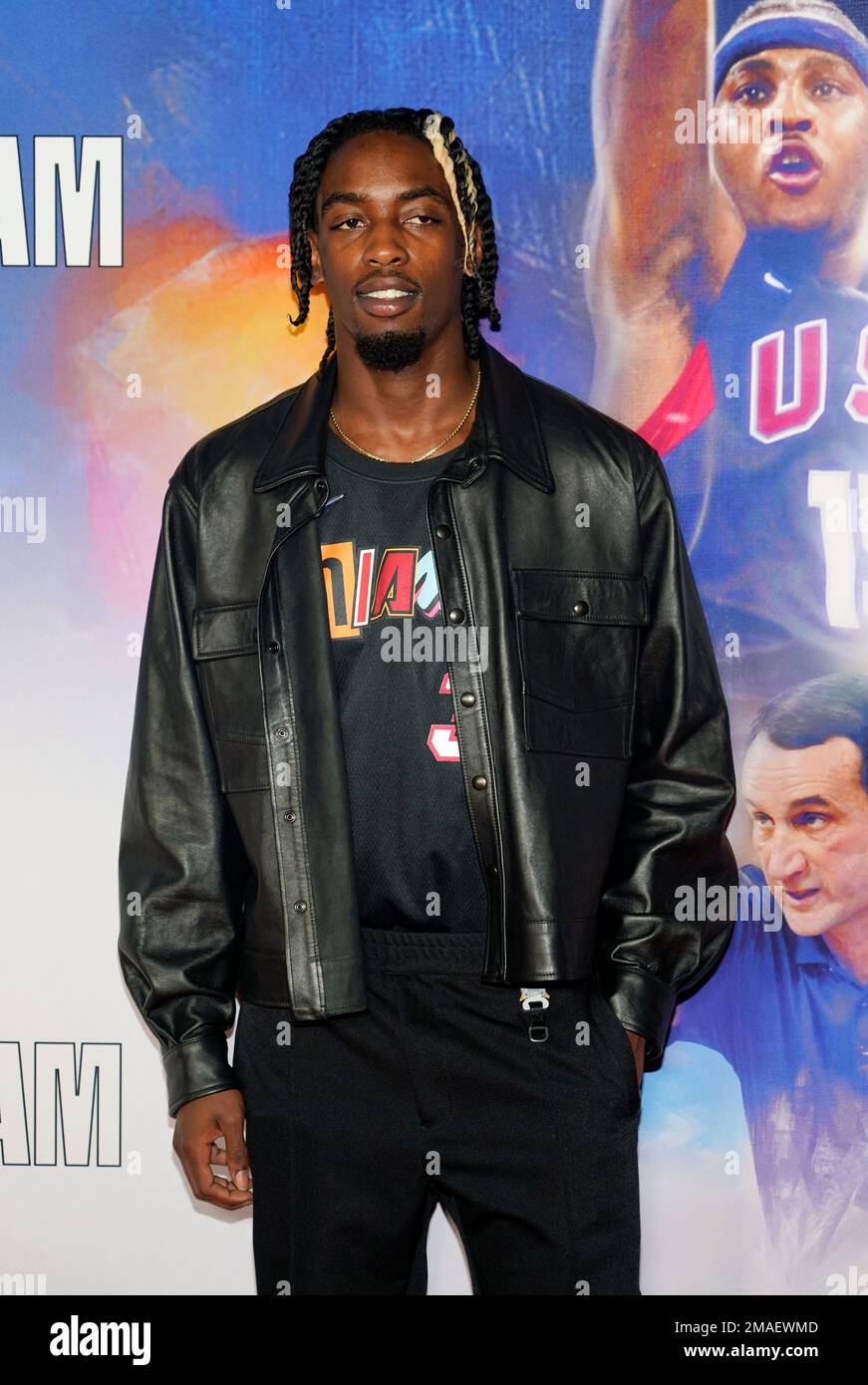 Zaire Wade poses at a special screening of the Netflix documentary film ...