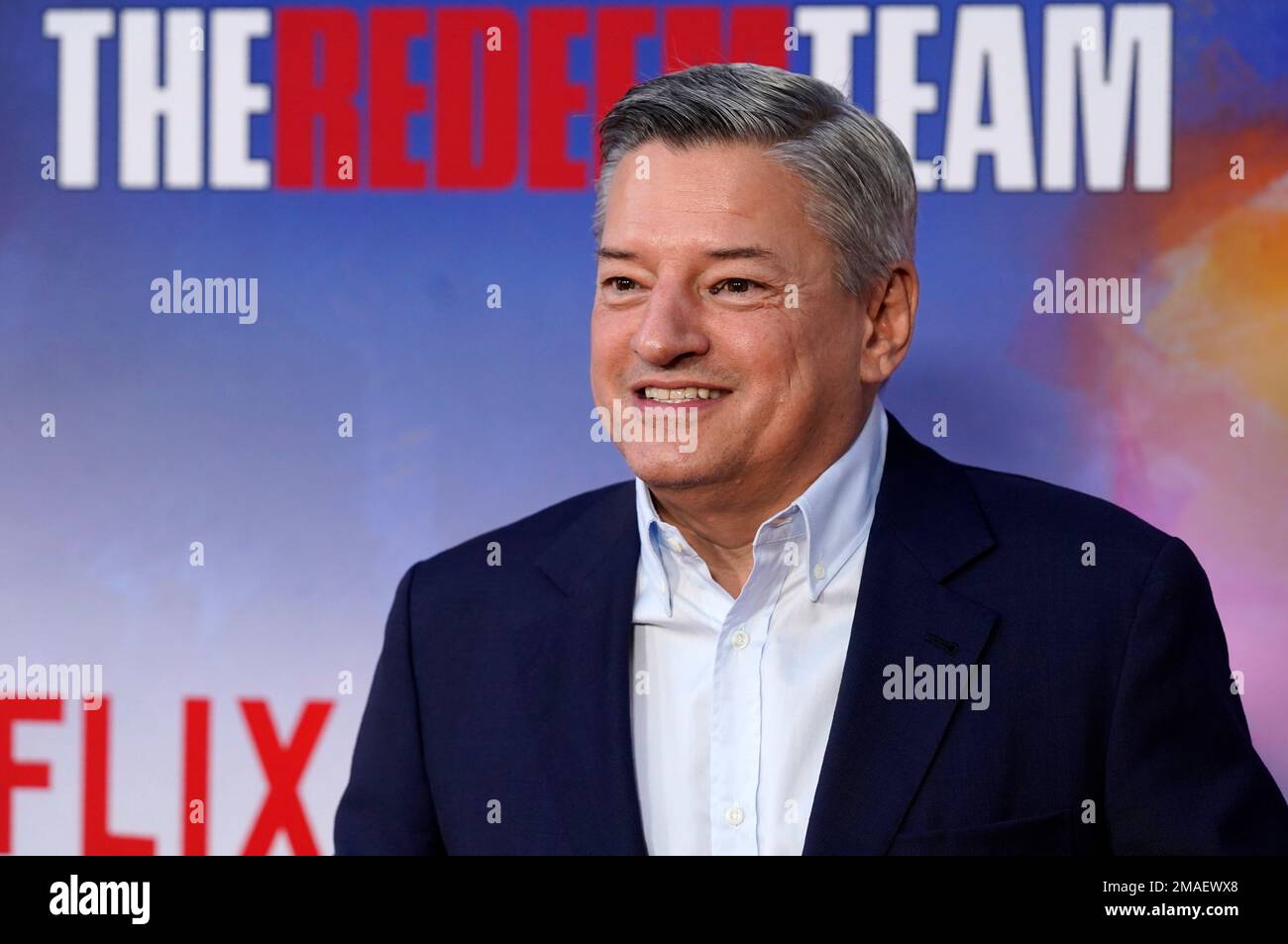 Netflix co-CEO and Chief Content Officer Ted Sarandos poses at a special screening of the ...