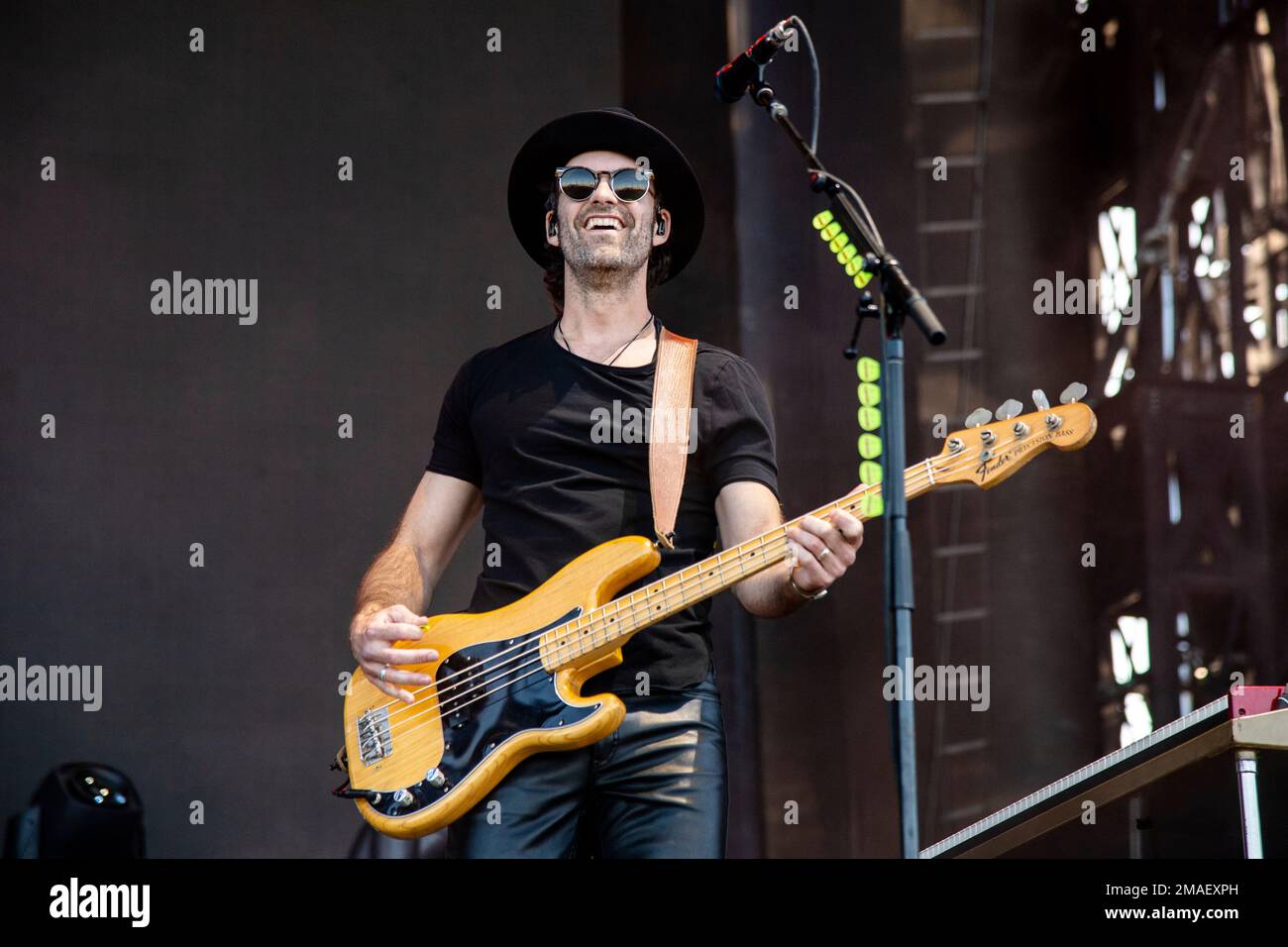 Josh Smith of Halestorm performs at the Louder Than Life Music Festival ...