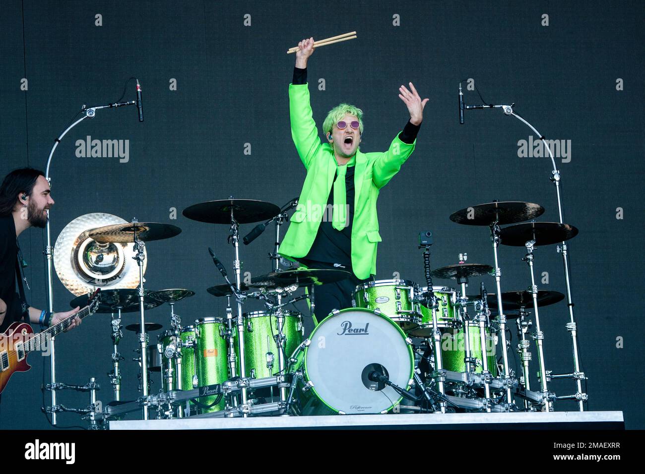Arejay Hale of Halestorm performs at the Louder Than Life Music ...