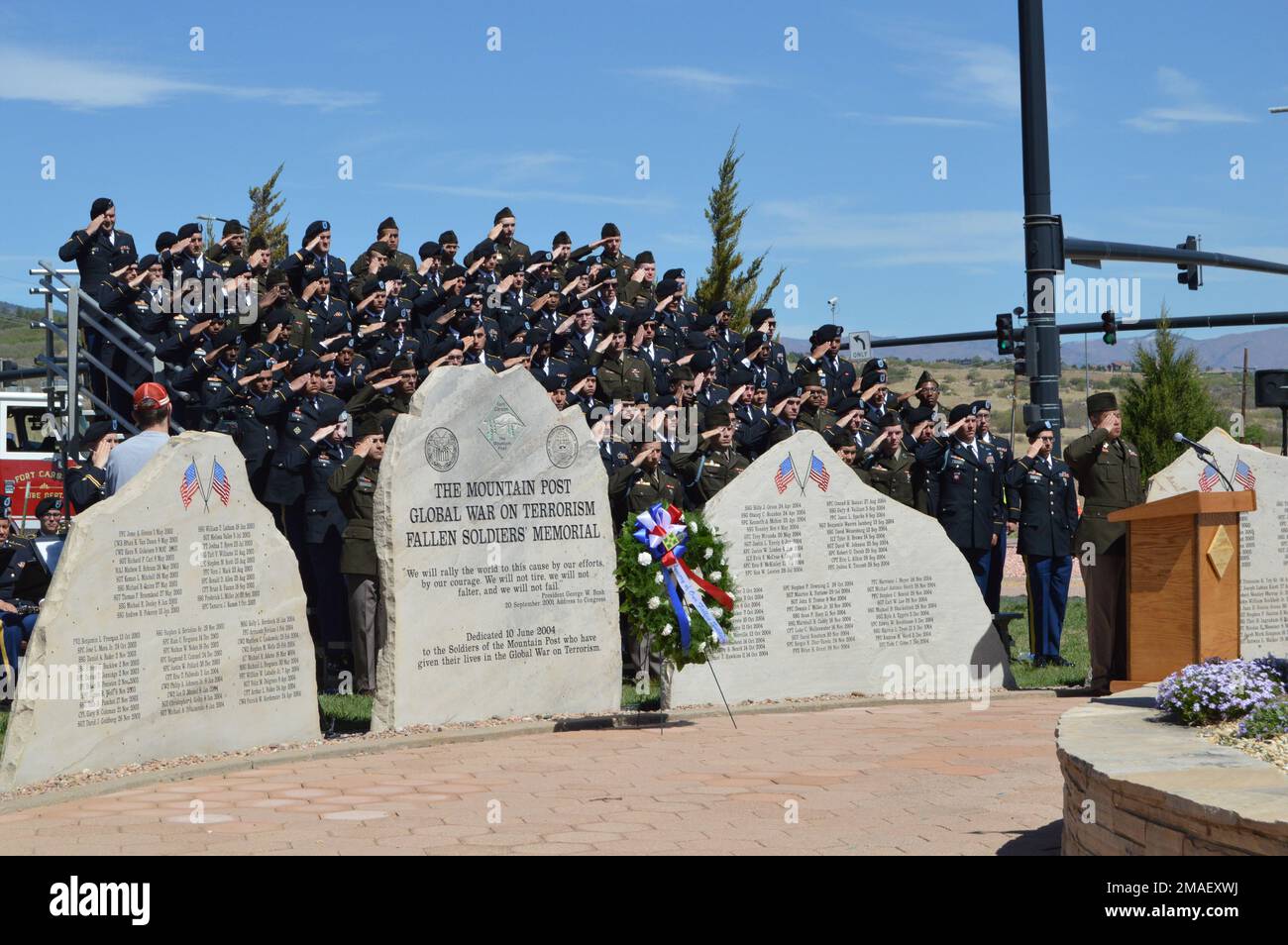 FORT CARSON, Colo. — Fort Carson Soldiers in attendance at the Mountain ...