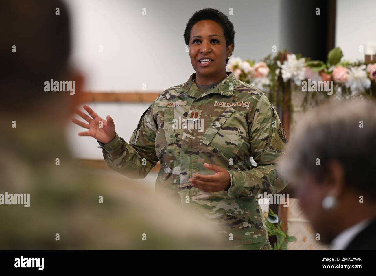 Chaplain (Capt.) Kimberly Hall, installation chaplain, welcomes ...