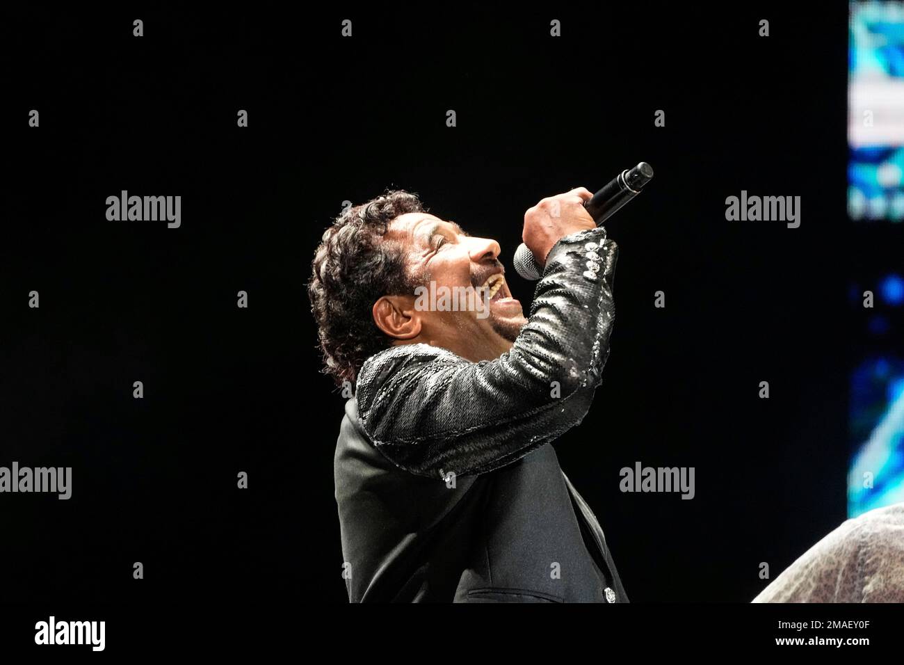 Algerian singer Cheb Khaled, dubbed 'The King of Rai', performs during ...