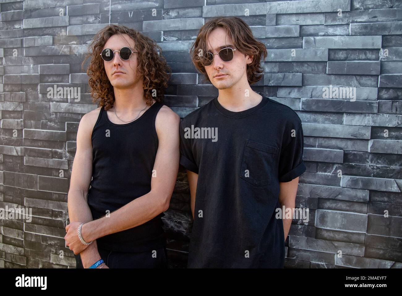 Myles Ulrich, left, and Layne Ulrich of Taipei Houston pose for a photo ...