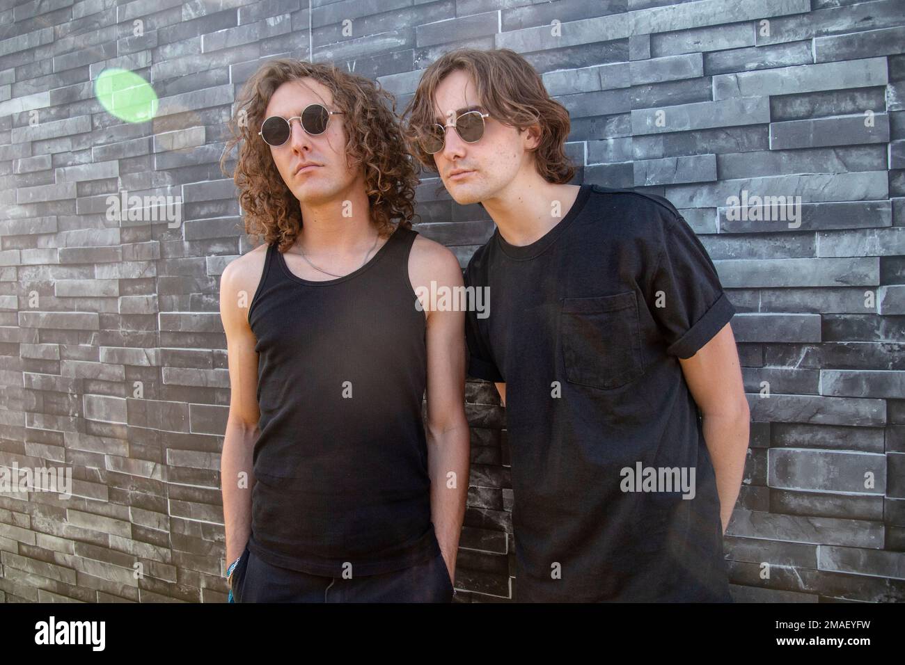 Myles Ulrich, left, and Layne Ulrich of Taipei Houston pose for a photo ...