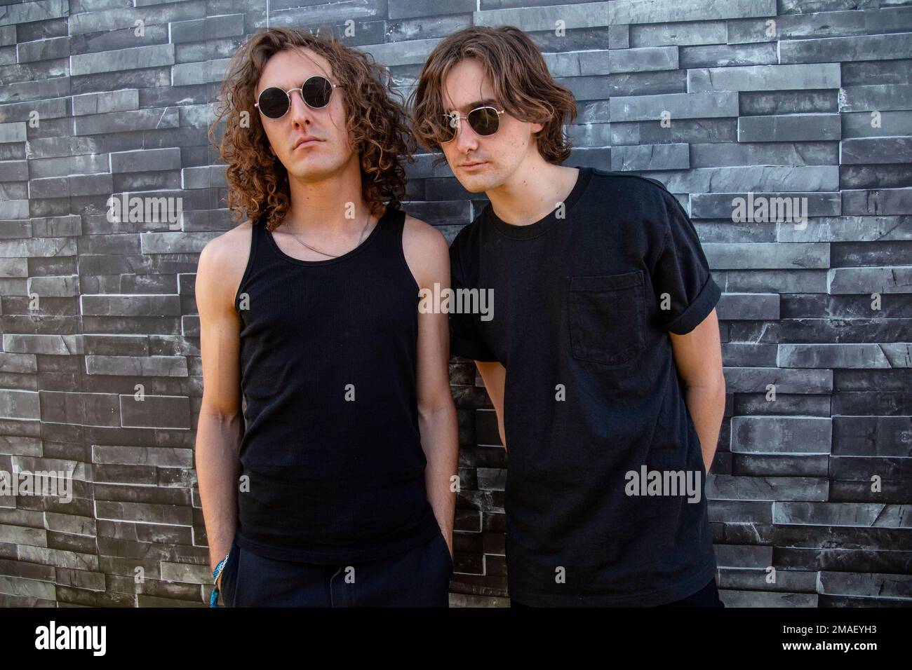 Myles Ulrich, left, and Layne Ulrich of Taipei Houston pose for a photo ...