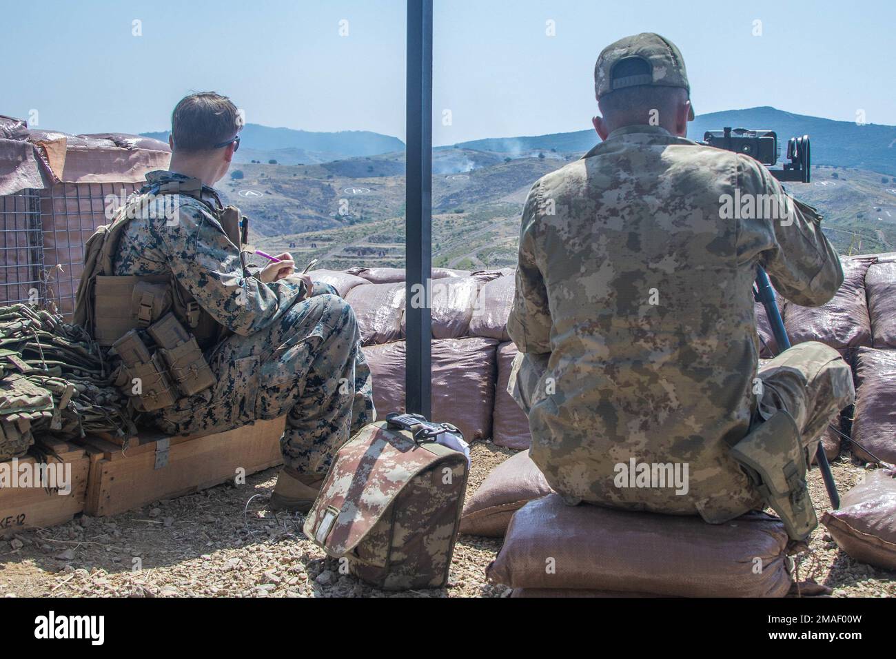 U.S. Marine Corps Cpl. Destin Smith, a joint fire observer with 2nd Air ...