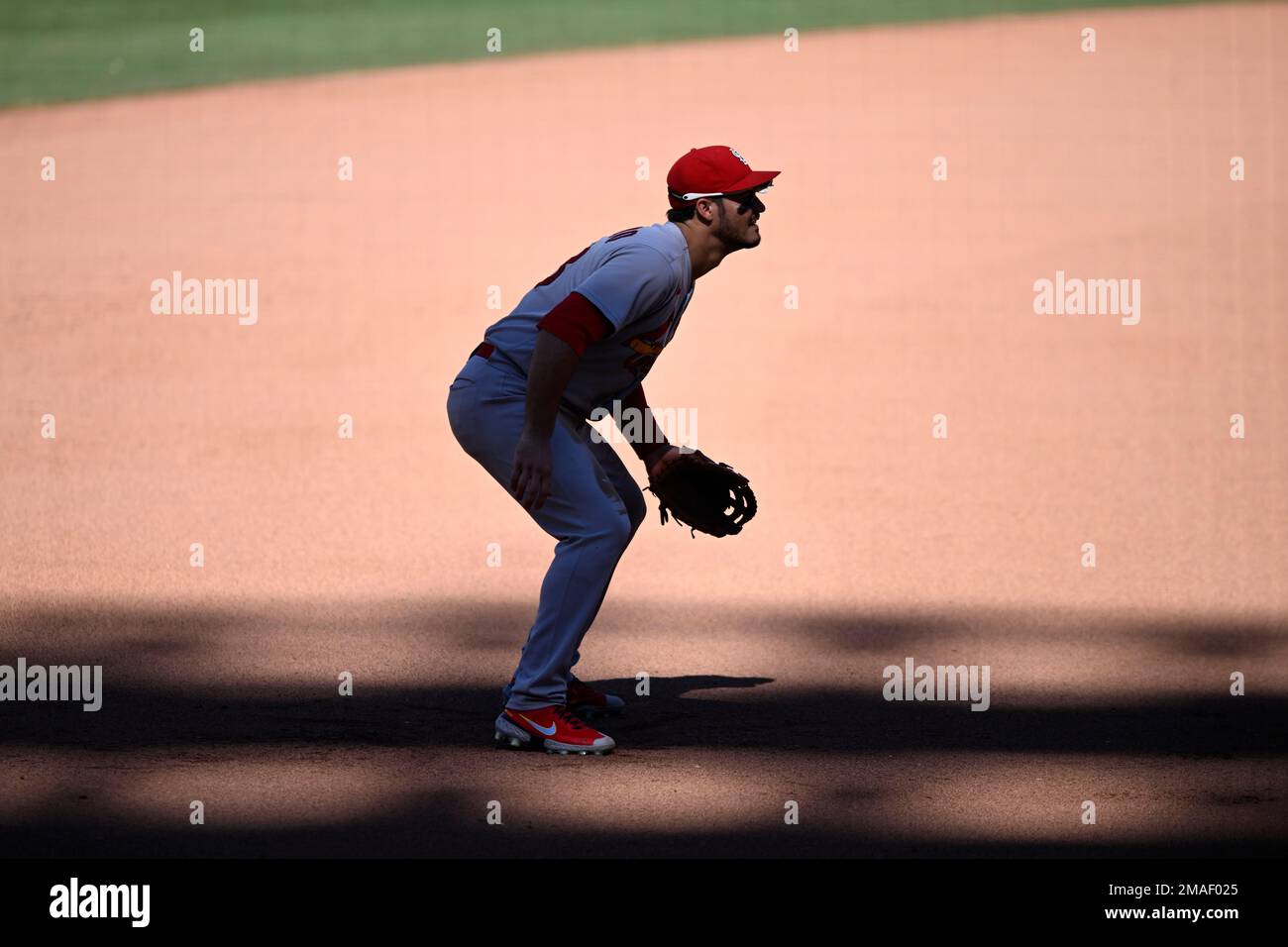 St. Louis Cardinals third baseman Nolan Arenado plays during a baseball ...