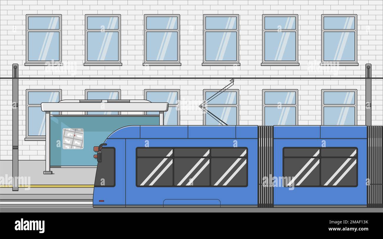 Public transportation illustration Stock Vector Images - Alamy