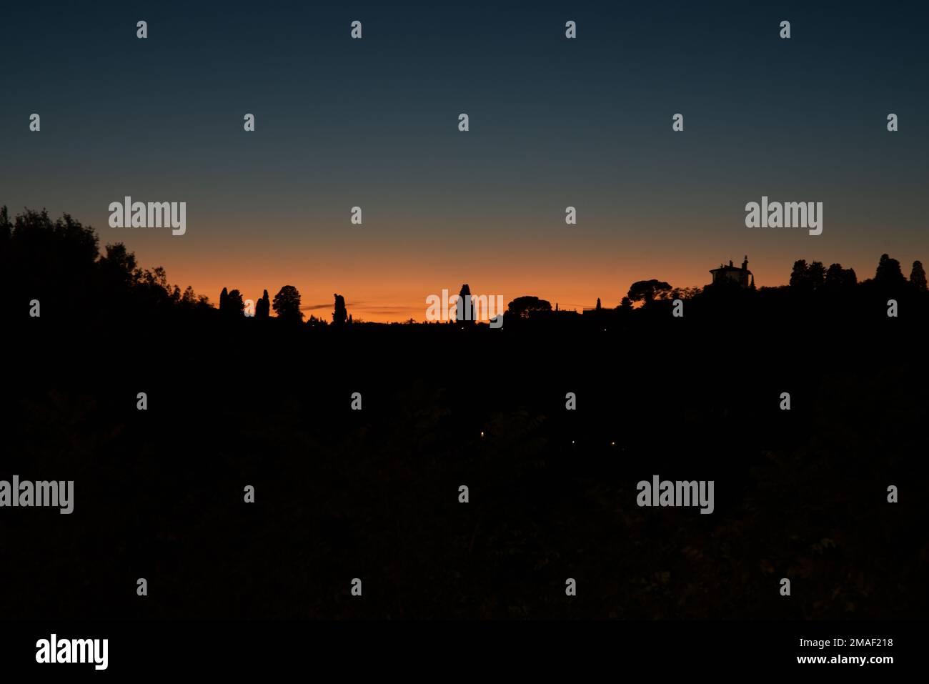 Sunset over florence in hi-res stock photography and images - Alamy