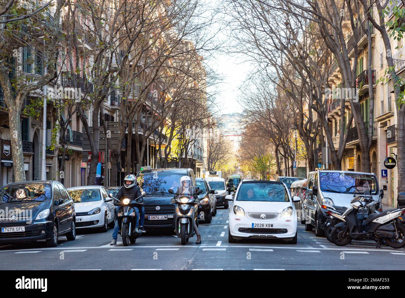 Traffic jam barcelona spain hi-res stock photography and images - Alamy