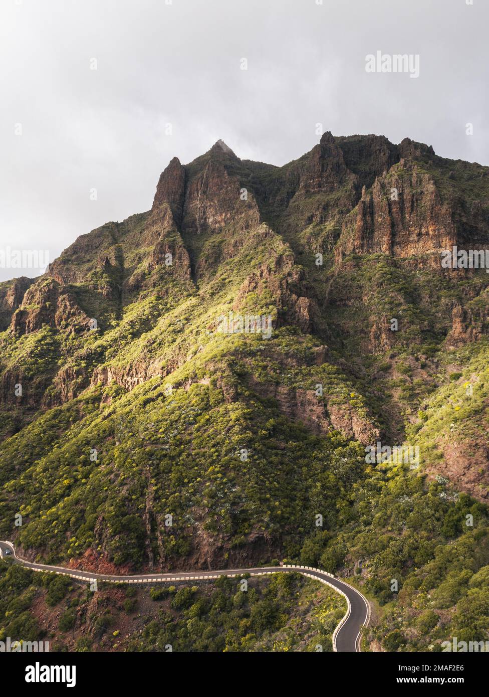 View of cliffs and mountains around Masca, tenerife Stock Photo - Alamy